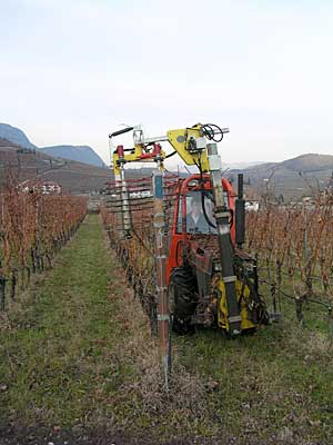 Befestigungstechnik Hagelnetze Obstbau Weinbau - Agrifix